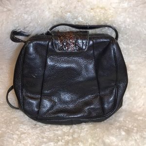 Bags | Vintage Brown Textured Over The Shoulder Bag | Poshmark